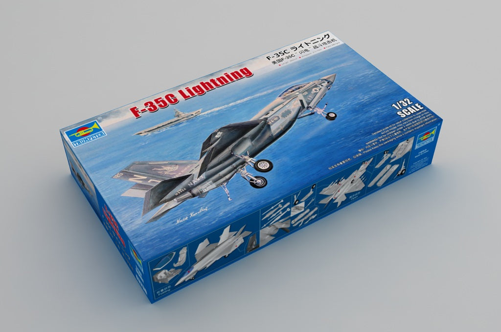 Trumpeter Scale Models 3230 1/32 F-35C Lightning Fighter Model Kit ...