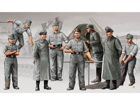 Trumpeter Scale Models 409 1/35 Morser Karl Gun Artillery Figure Set M ...