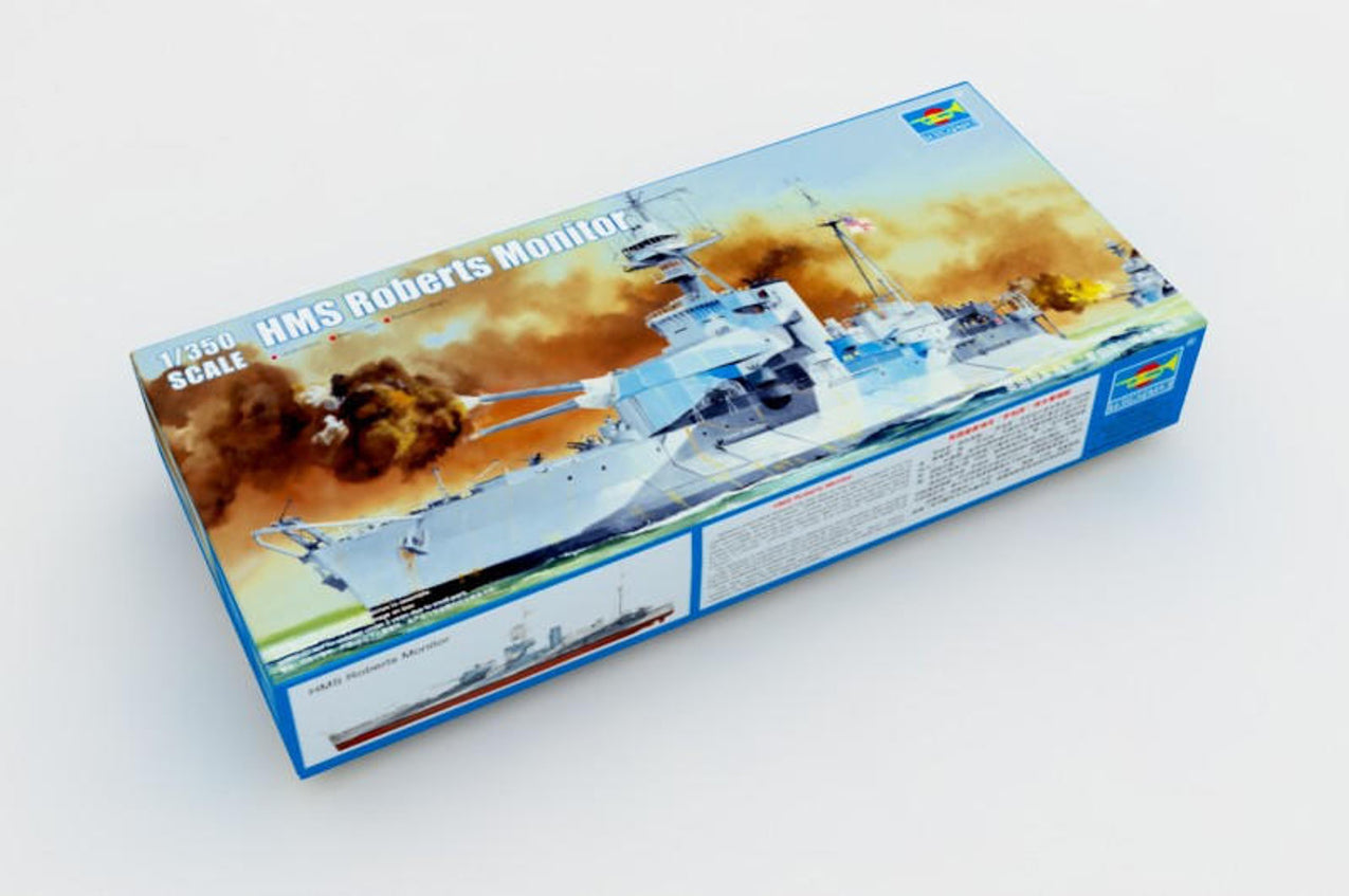 Trumpeter Scale Models 5335 1/350 HMS Roberts British Monitor Model Ki ...