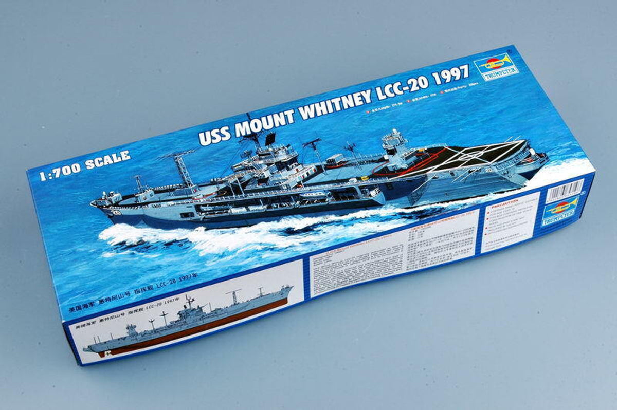 Trumpeter Scale Models 5719 1/700 USS Mount Whitney LCC-20 1997 Model ...