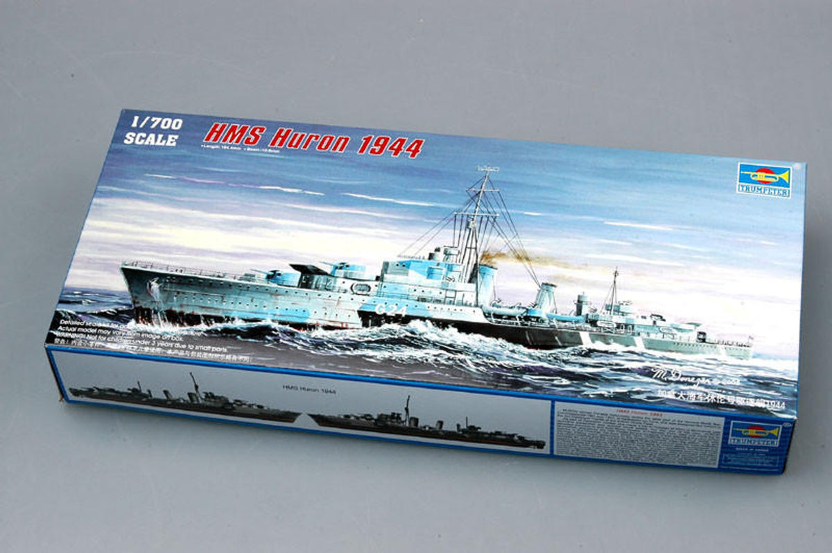 Trumpeter Scale Models 5759 1/700 HMCS Huron Destroyer 1944 Model Ship ...