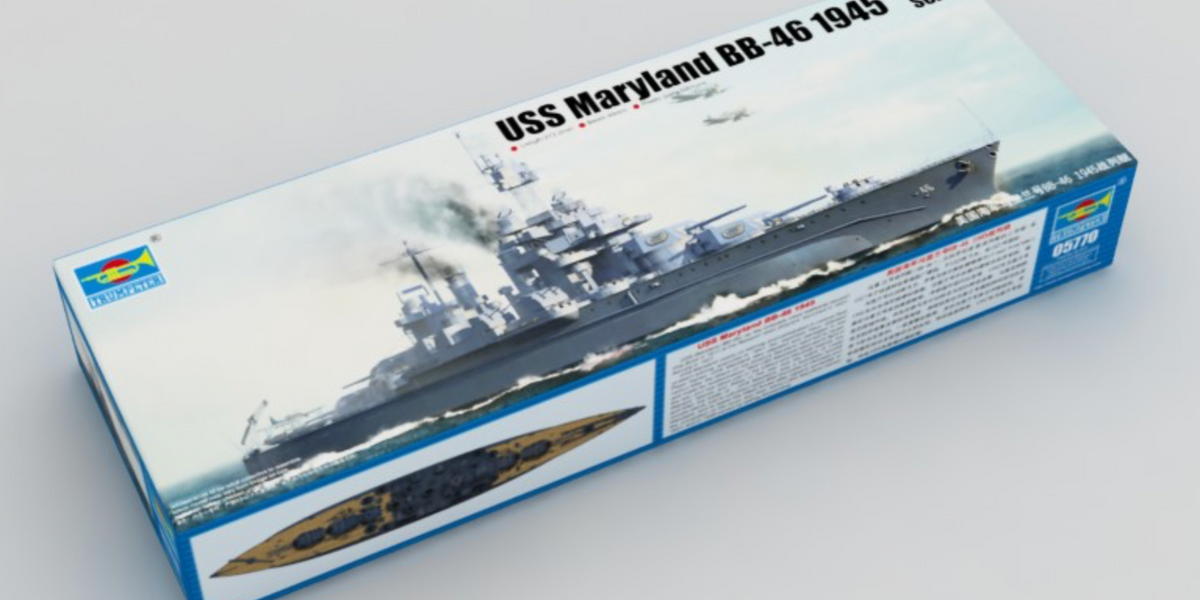 Trumpeter Scale Models 5770 1/700 USS Maryland BB46 Battleship 1945 Mo ...