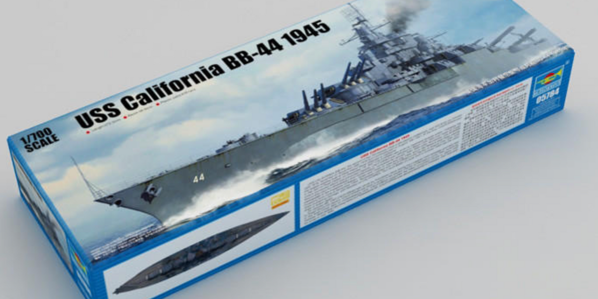 Trumpeter Scale Models 5784 1/700 USS California BB44 Battleship 1945 ...