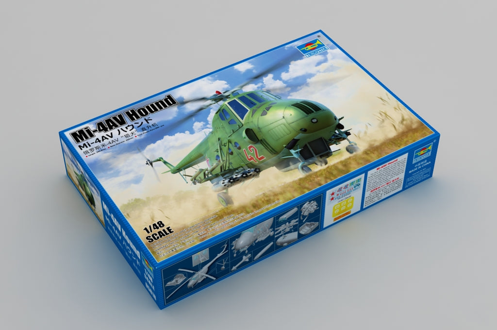Trumpeter Scale Models 5818 1/48 Mi4AV Hound Helicopter Model Kit ...