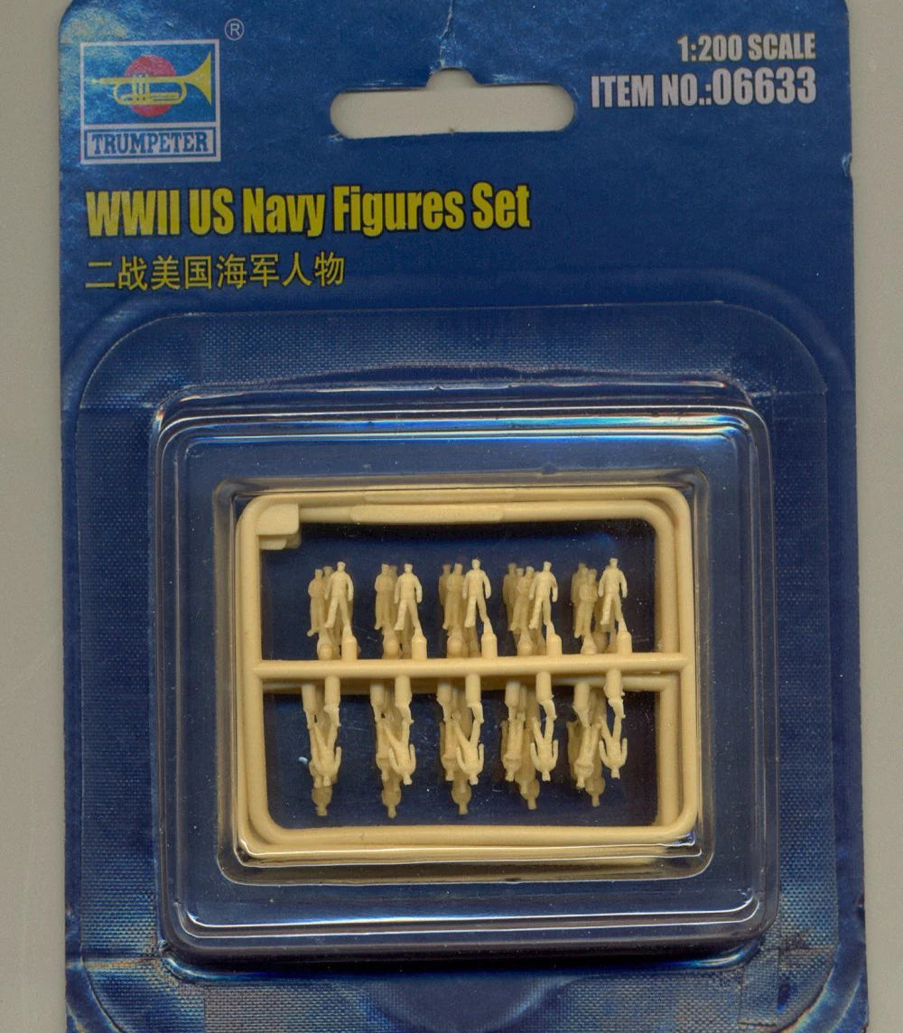 Trumpeter Scale Models 6633 1/200 WW2 US Navy Figures Set — White Rose ...