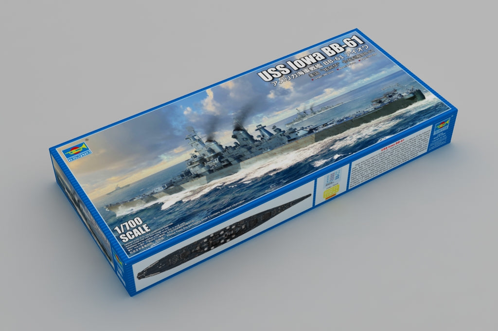 Trumpeter Scale Models 6749 1/700 USS Iowa BB61 Battleship Model Ship ...