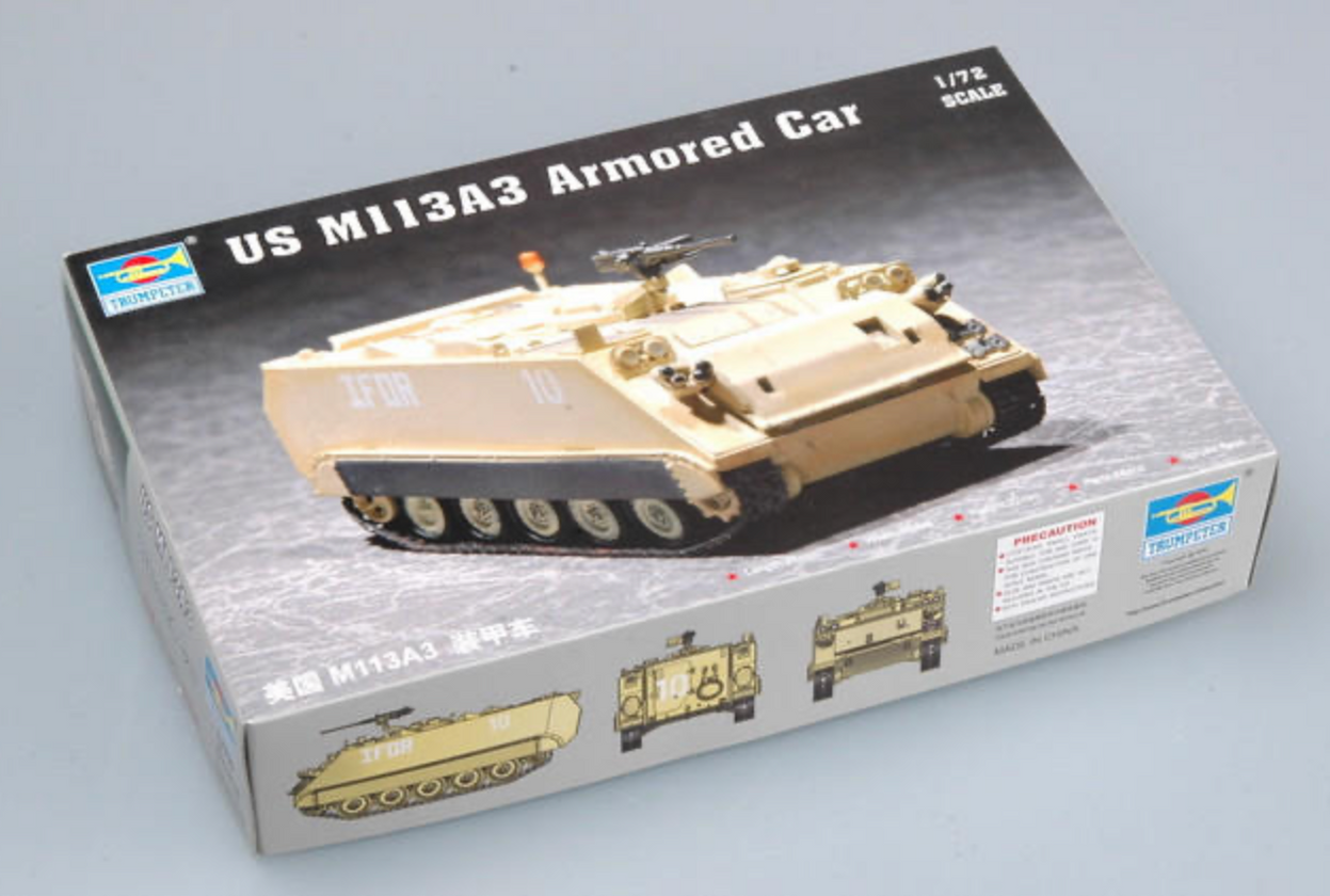 Trumpeter Scale Models 7240 1/72 US M113A3 Arm Pers Car Model Kit ...