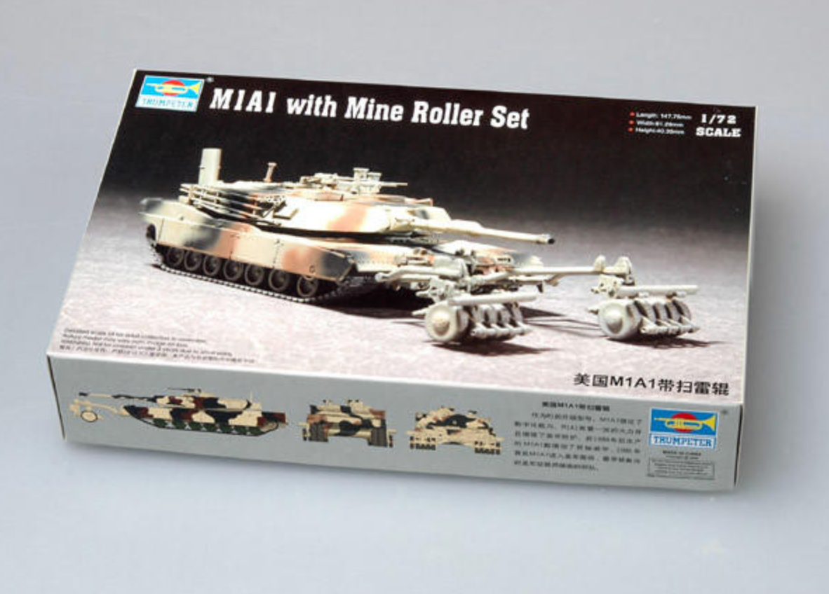 Trumpeter Scale Models 7278 1/72 M1A1 Abrams Tank Model Kit — White ...