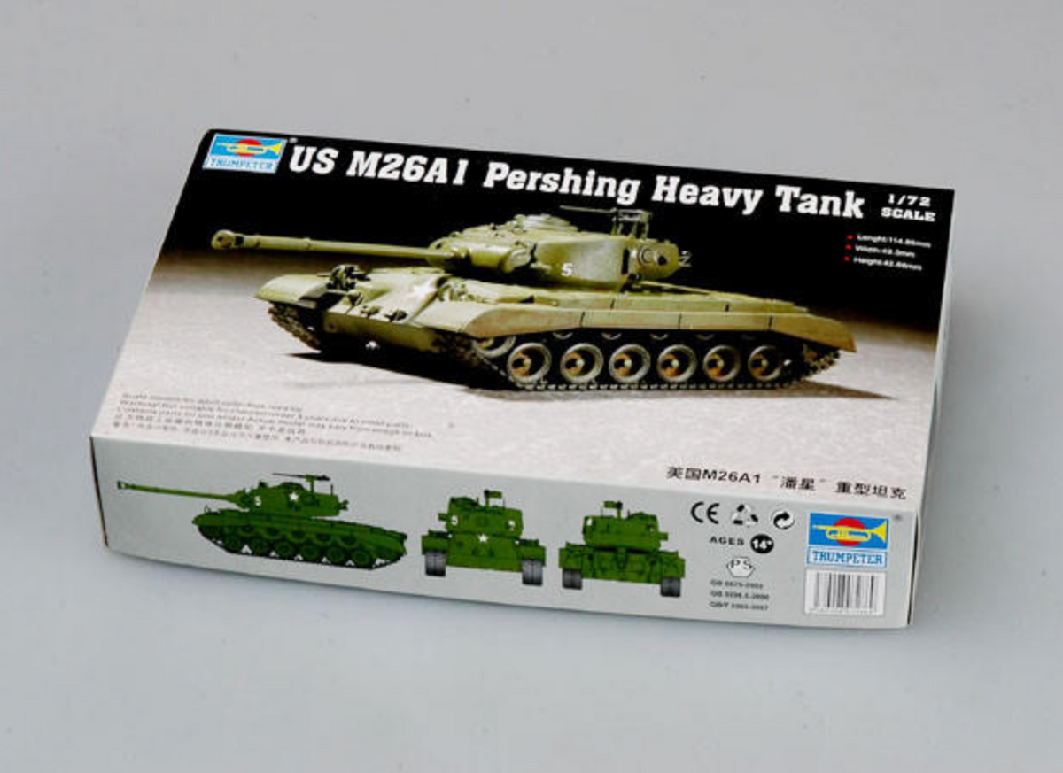 Trumpeter Scale Models 7286 1/72 M26A1 Pershing Heavy Tank Model Kit ...