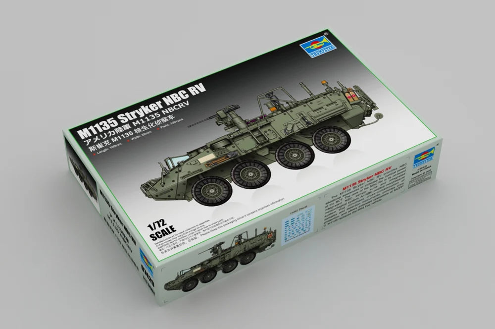 Trumpeter Scale Models 7429 1/72 M-1135 Stryker NBC RV Model Kit ...