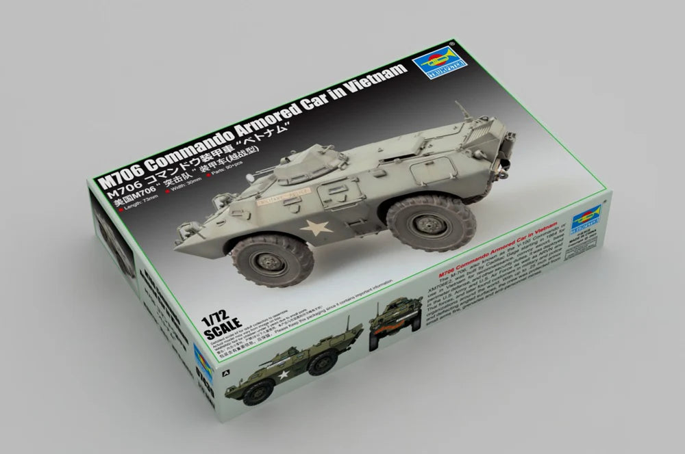 Trumpeter Scale Models 7439 1/72 M706 Commando Armored Car Vietnam Mod ...