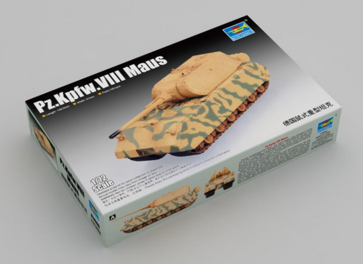 Trumpeter Scale Models 7446 1/72 PzKpfw VIII Maus Tank Model Kit ...