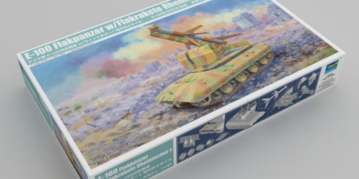 Trumpeter Scale Models 9586 1/35 E100 Flakpanzer with Rheintocher I Mo ...