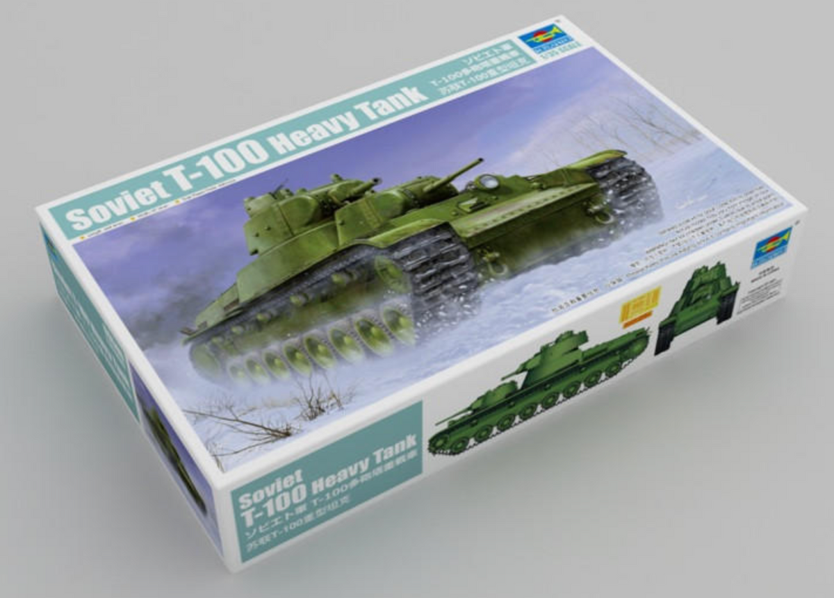 Trumpeter Scale Models 9590 1/35 Soviet T100 Heavy Tank Model Kit ...