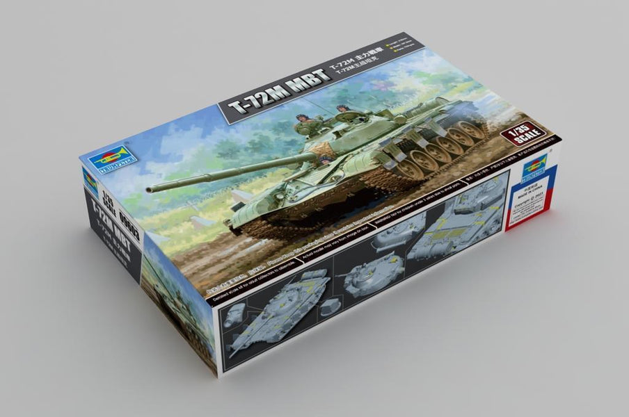 Trumpeter Scale Models 9603 1/35 Soviet T-72M MBT Model Kit — White ...