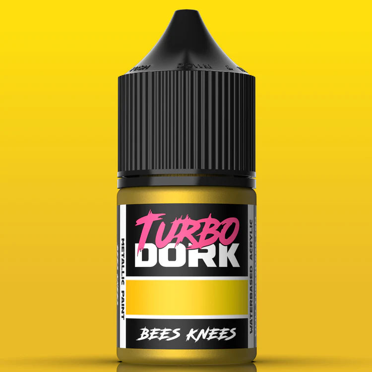 Turbo Dork 25113 Bees Knees Metallic Acrylic Paint 22ml Bottle — White ...