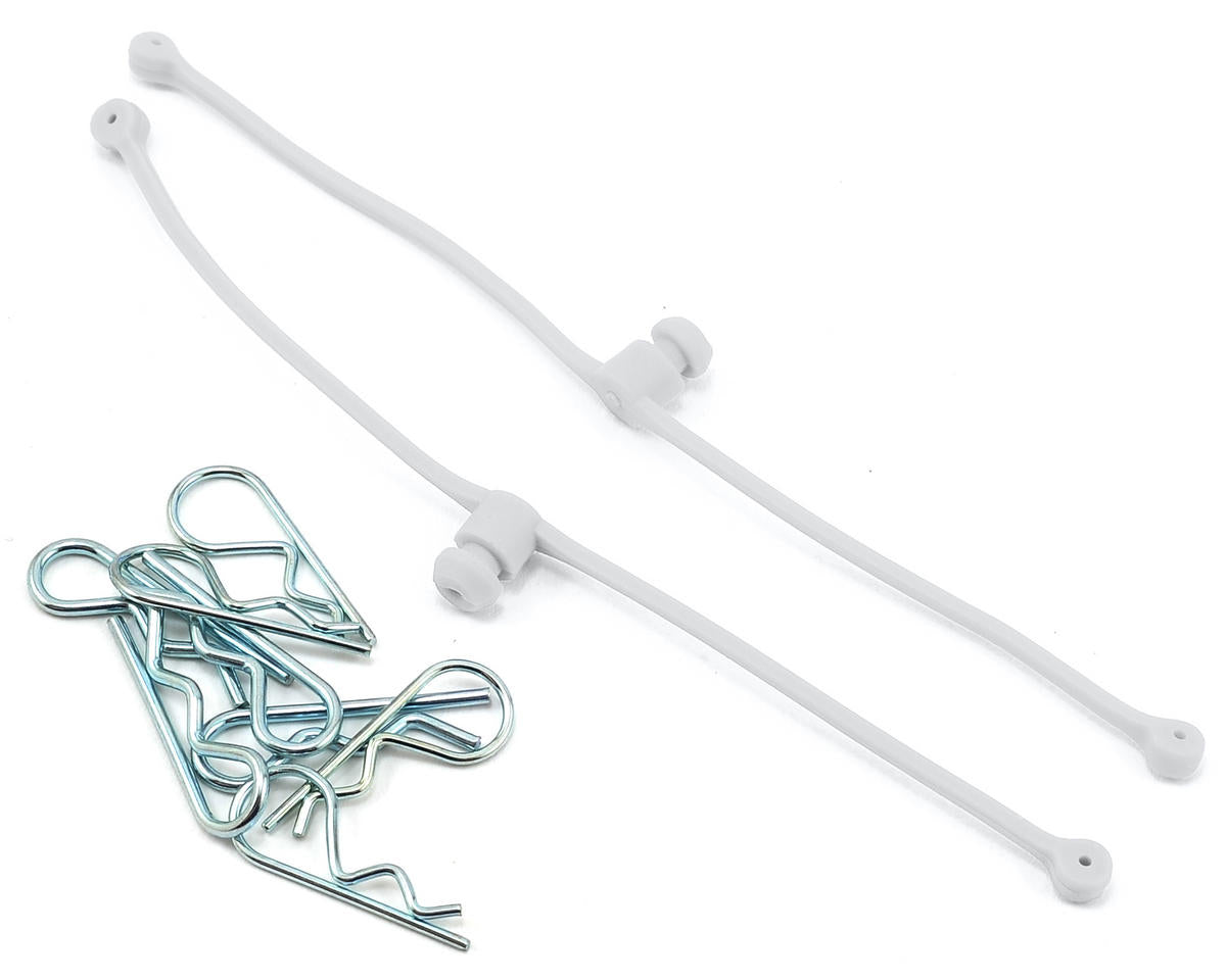 Du-Bro 2246 Body-Klip White Retainers with Clips — White Rose Hobbies