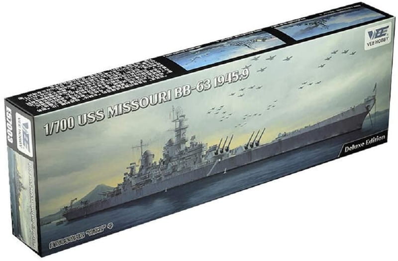 VEE Hobby Models E57003 1/700 Deluxe USS Missouri BB-63 1945 Plastic M ...