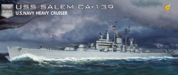Very Fire 700908 1/700 USS Salem CA-139 Heavy Cruiser Model Ship Kit ...