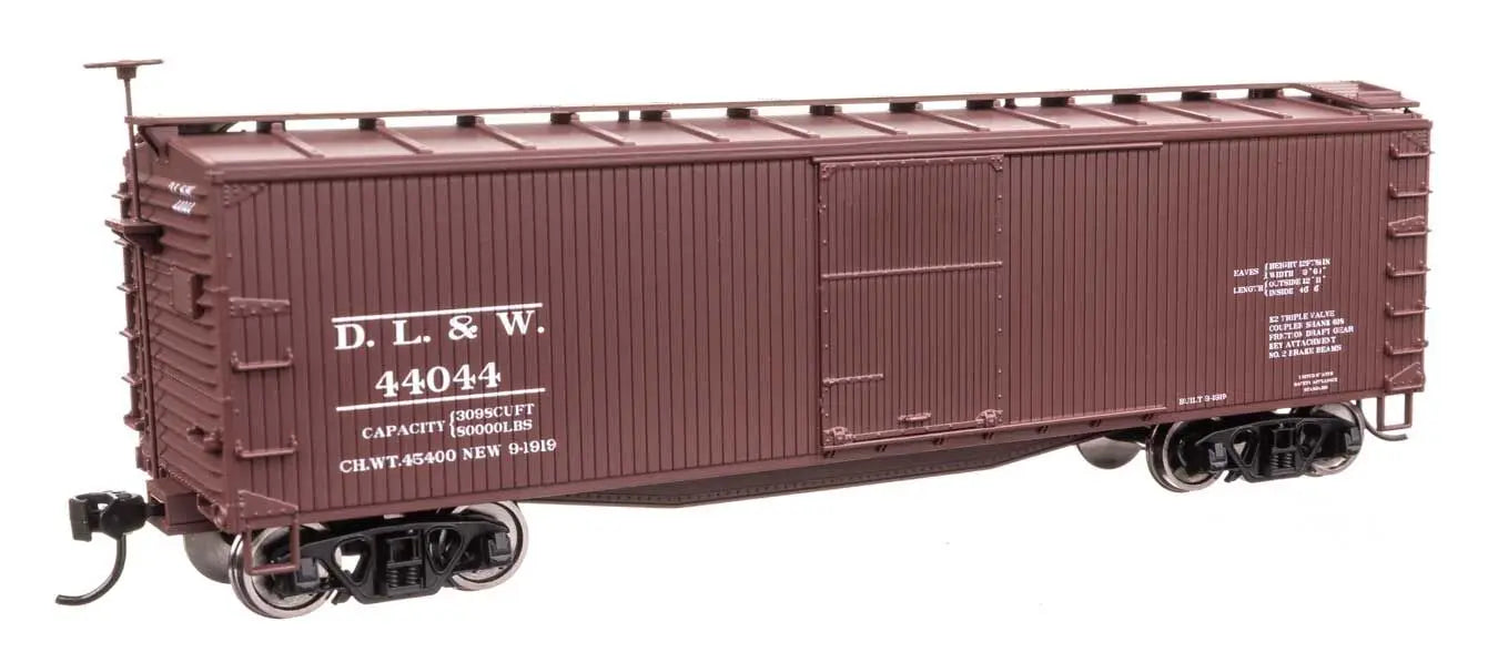 Walthers 910-40175 40' Double Sheathed Wood Boxcar Delaware, Lackawann ...