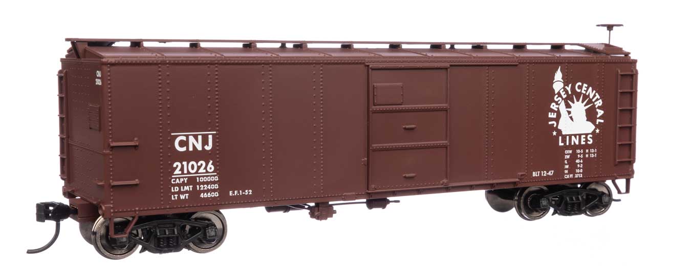 Walthers 910-40955 HO Scale 40' X29 Boxcar Central Railroad of New Jer — White Rose Hobbies