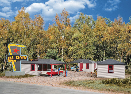 Walthers Cornerstone 933-3481 HO Scale Hi-Way Inn Kit — White Rose Hobbies