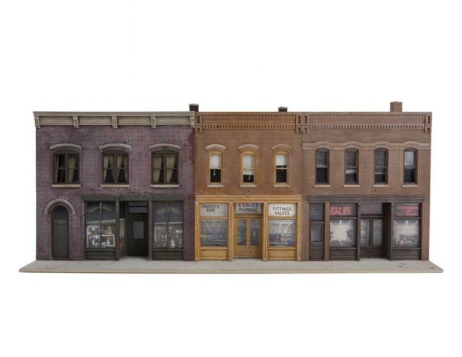 Walthers Cornerstone 933-4040 HO Scale Merchant's Row IV Structure Kit ...