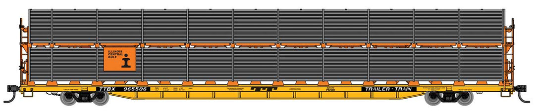 Walthers Mainline 910-8116 HO Scale 89' Bi-Level Shielded Auto Rack Il ...