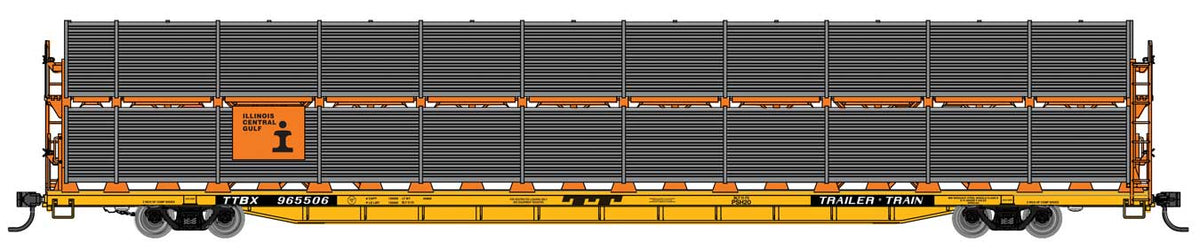 Walthers Mainline 910-8116 HO Scale 89' Bi-Level Shielded Auto Rack Il ...