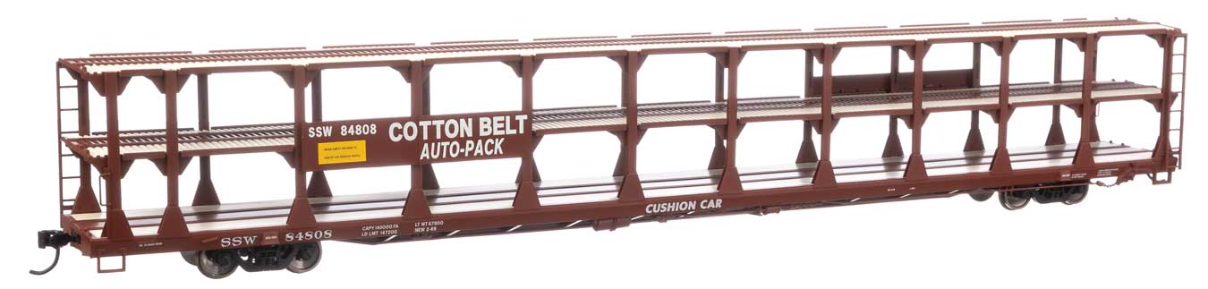 Walthers Mainline 910-8224 HO Scale 89' Tri-Level Open Auto Rack SP/SS ...