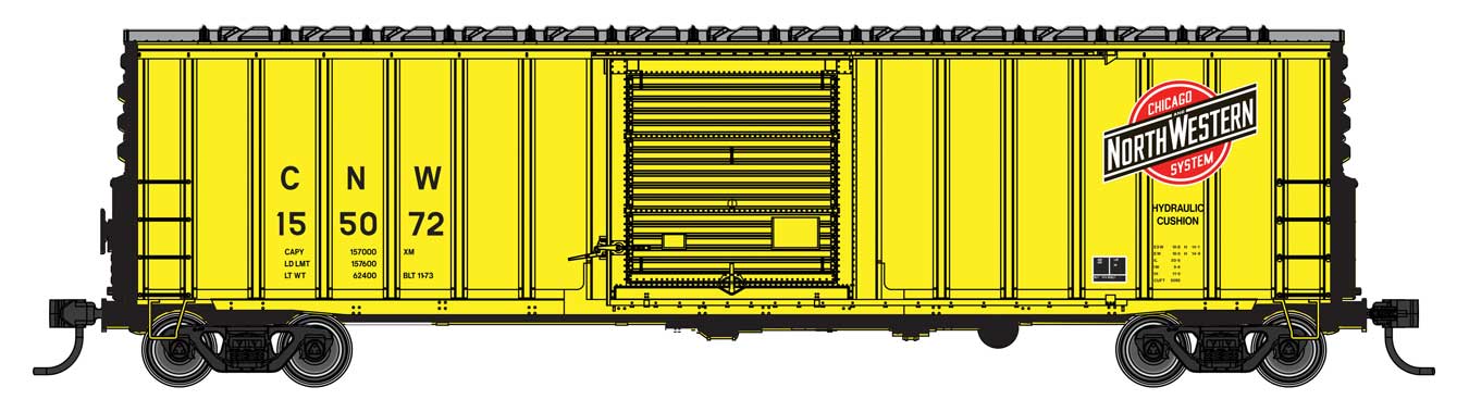 Walthers Mainline 910-46032 HO Scale 50' ACF Exterior Post Boxcar Chic — White Rose Hobbies