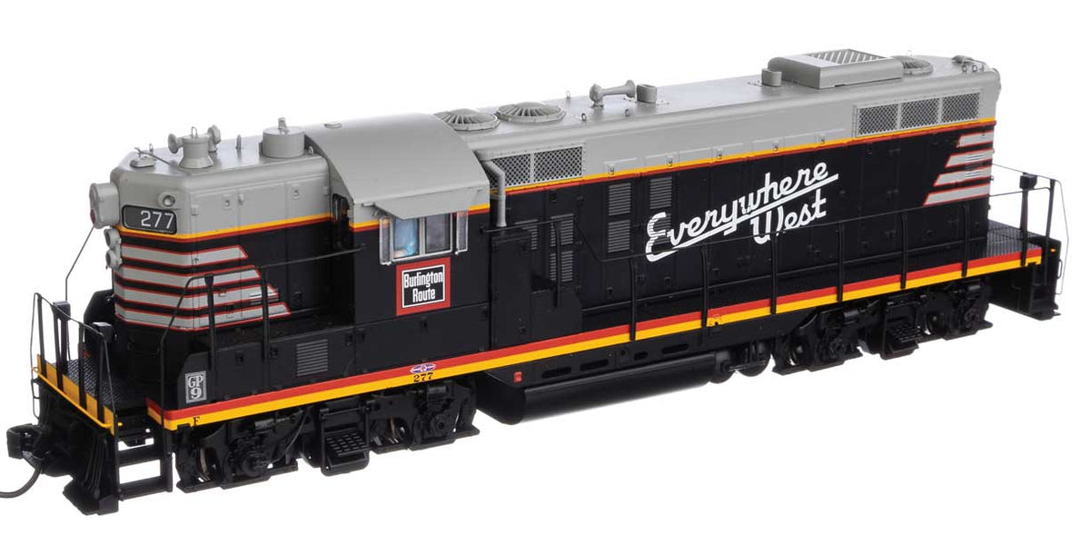 Walthers Proto 920-42714 HO Scale EMD GP9 Ph II Burlington CB&Q 277 DC — White Rose Hobbies