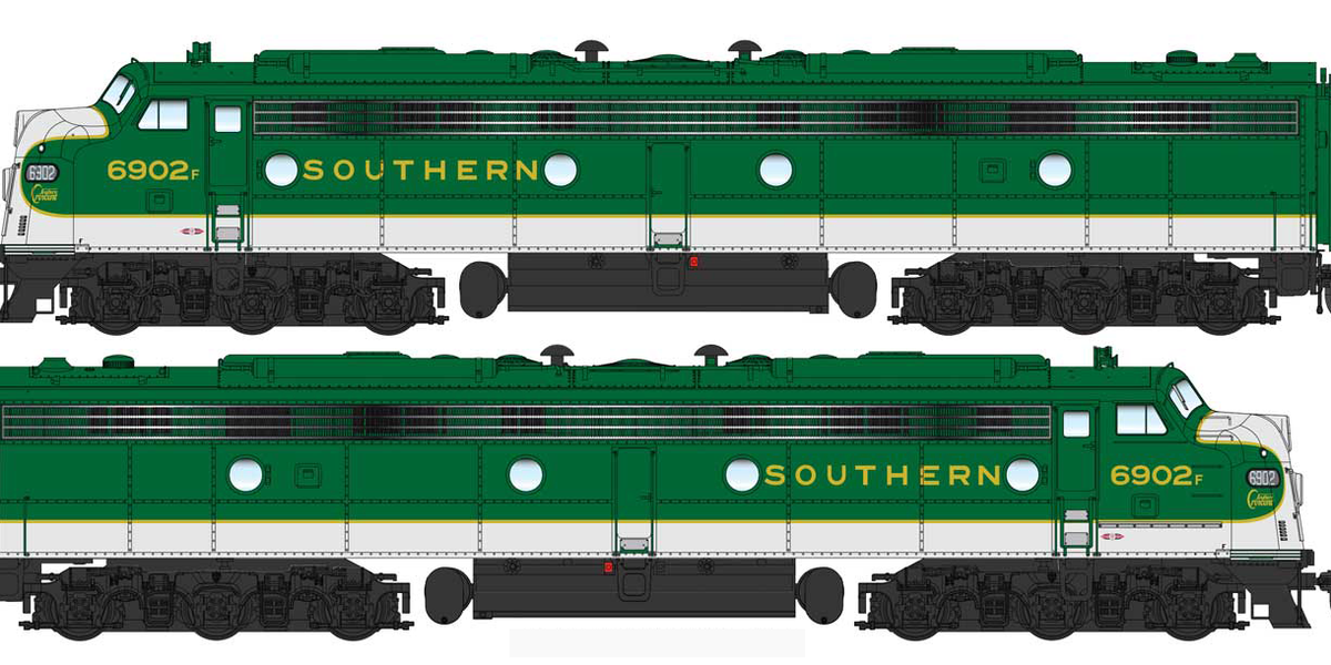 Walthers Proto 920-42920 HO Scale EMD E8A-A Diesel Southern SOU 6902/6 ...