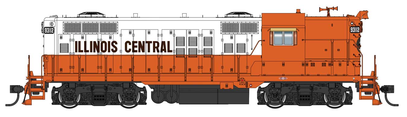 Walthers Proto 920-49805 HO Scale EMD GP9 Illinois Central IC 9350 w/ — White Rose Hobbies