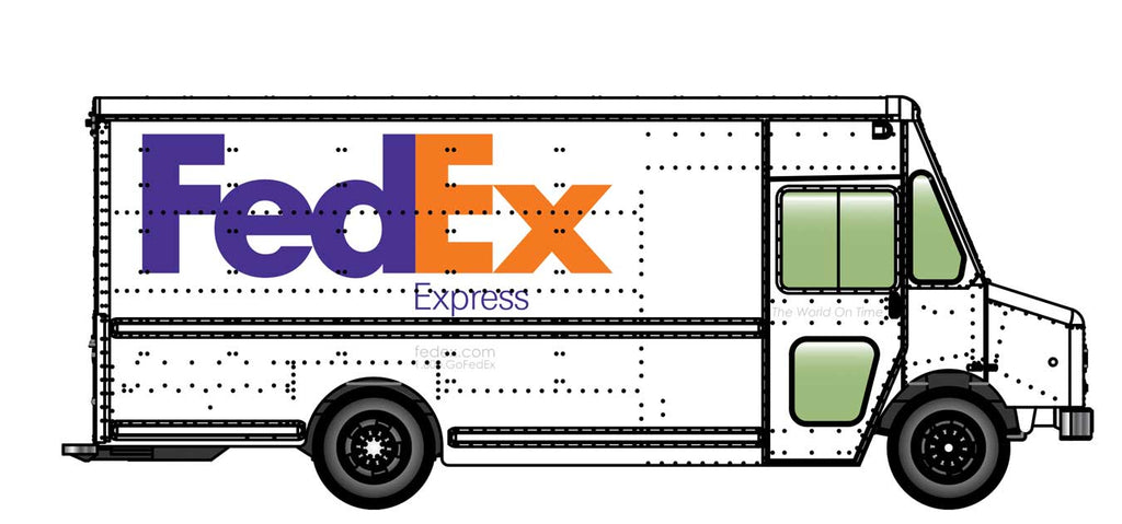 Fedex Truck Cartoon
