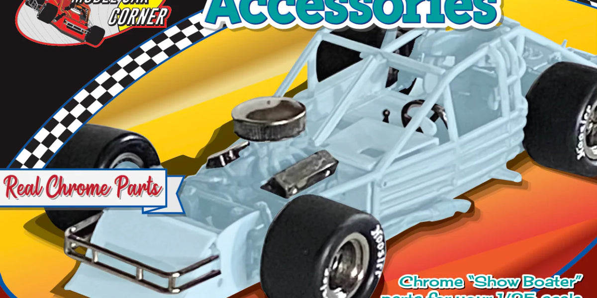 Wes's Model Car Corner 1000 1/25 Asphalt Modified Chrome Accessory Kit ...