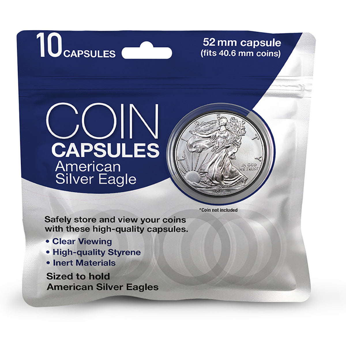 Whitman Publishing 4662 American Silver Eagle Coin Capsule (10 Pack ...
