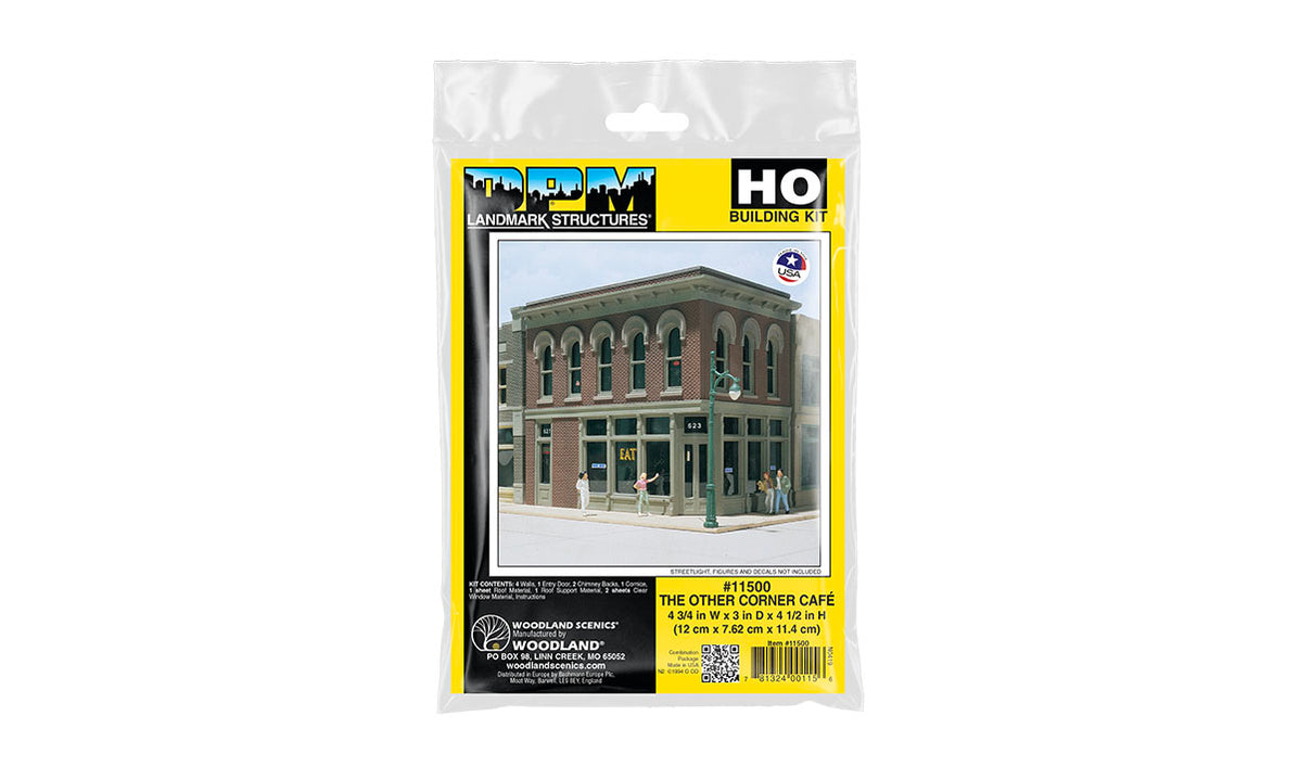 Woodland Scenics DPM 11500 HO Scale The Other Corner Cafe [Building St ...