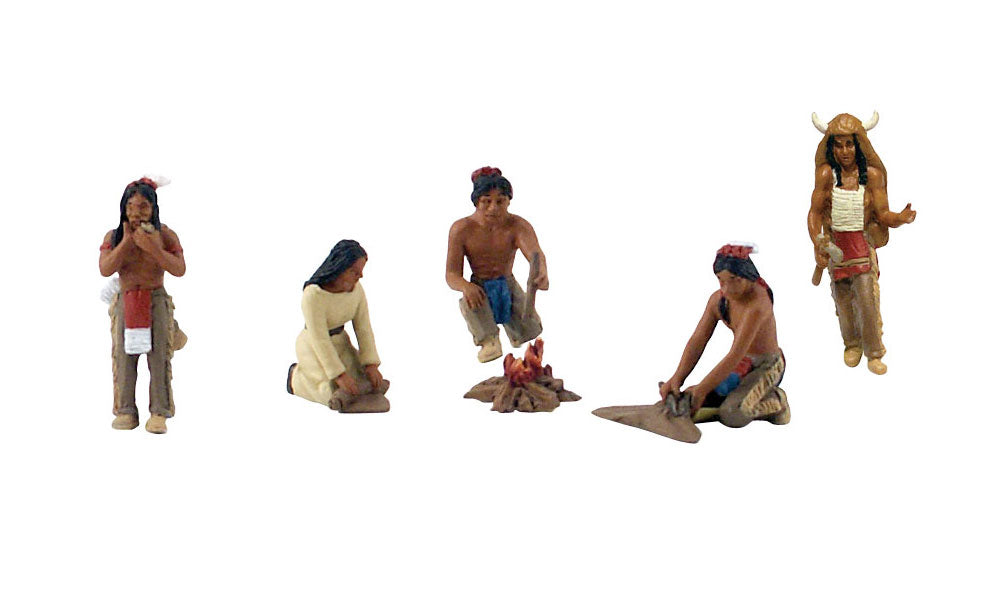 Woodland Scenics SP4443 Scene-A-Rama Scene Setters Native Americans ...