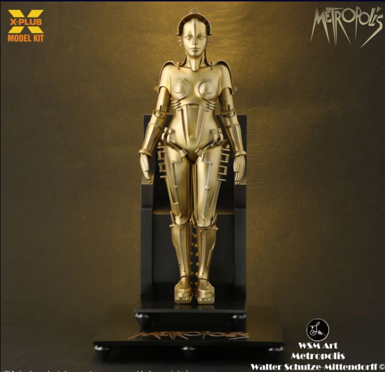 X-Plus Models 02 1/8 Metropolis Maria GOLD Edition Figure Kit — White ...