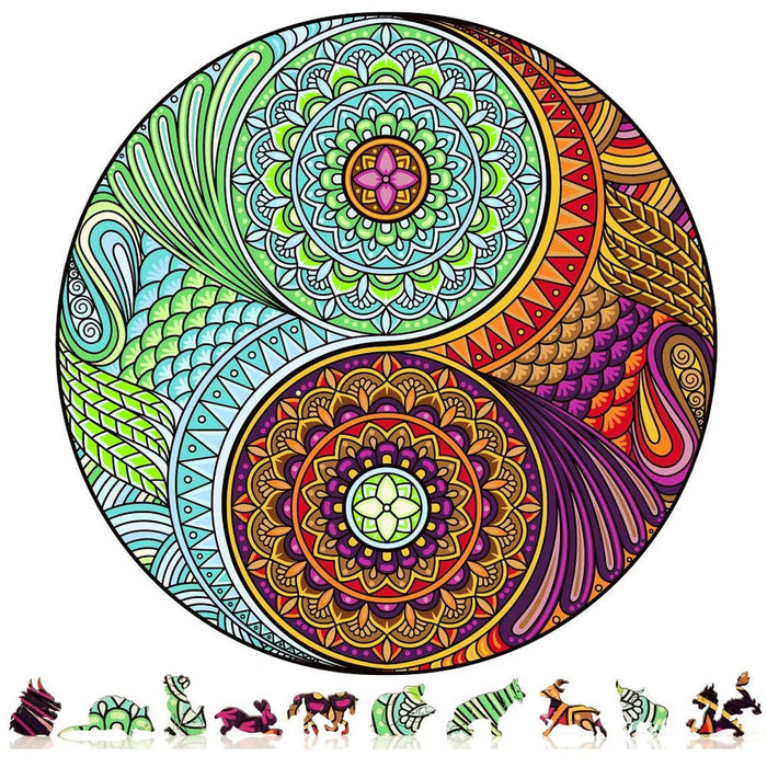 Zen Chalet YY200 Yin Tang 200 Piece Wooden Puzzle — White Rose Hobbies