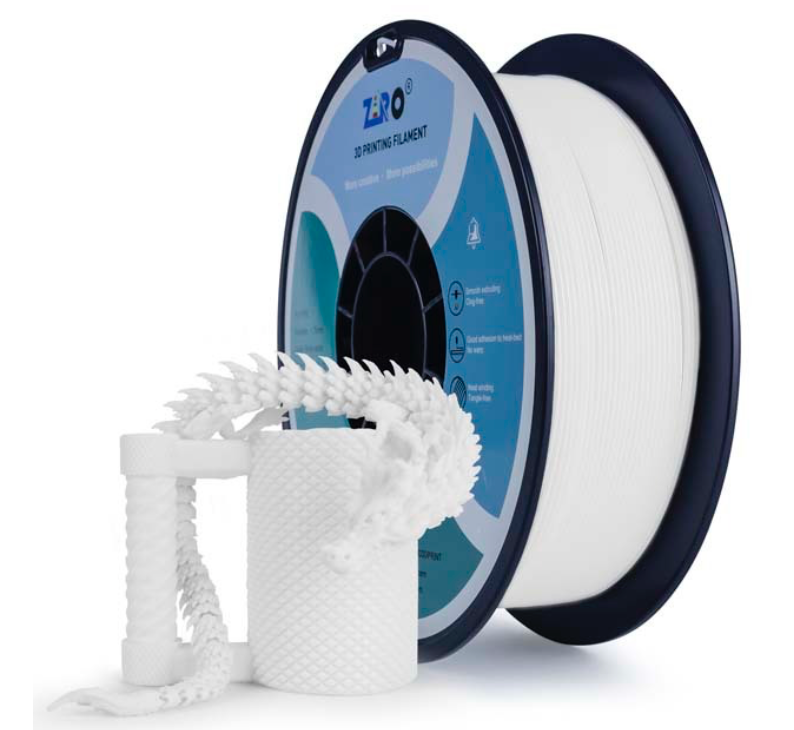 ZIRO 1 PLA PRO White 1.75mm 3D Printing Filament 1kg/roll — White Rose ...