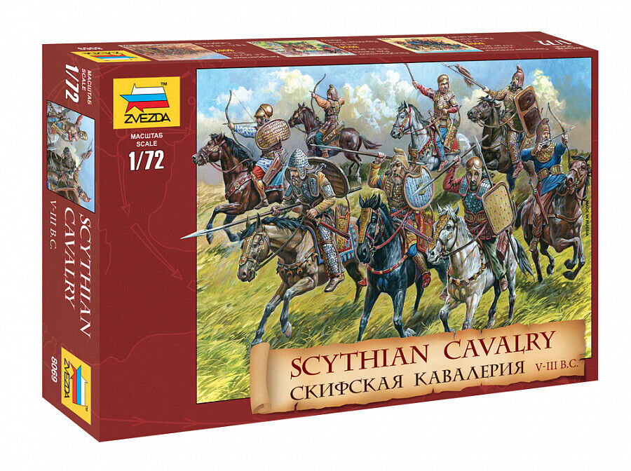 Zvezda 8069 1/72 Scythian Cavalry V-111 B.C. Figures Model Kit — White Rose Hobbies