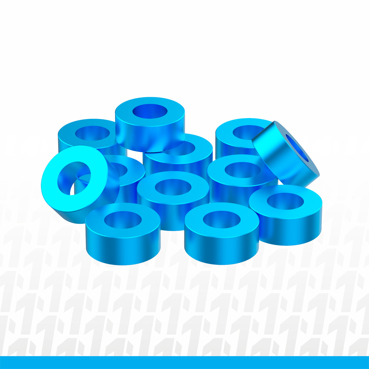 1UP Racing 80318 Blue Precision Aluminum Shims 3x6x2.5mm 12 Pack ...