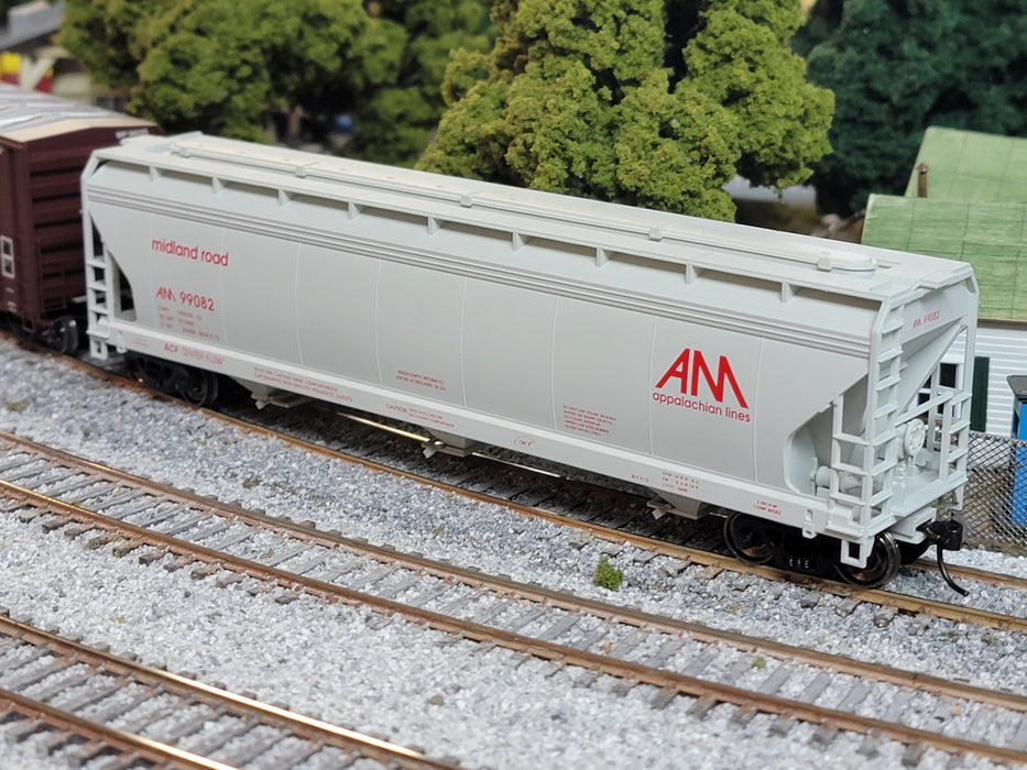 Three Notch Rail HO Scale ACF Covered Hopper Allegheny Midland AM 2022 ...