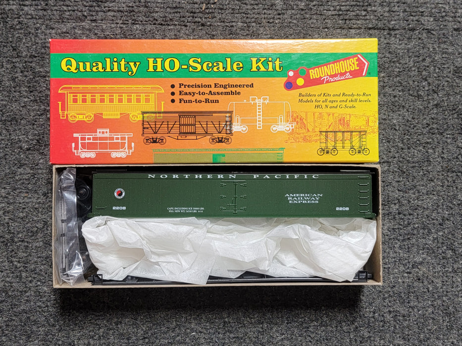 Roundhouse 3601 HO Scale 50' Express Reefer Kit Northern Pacific NP ...