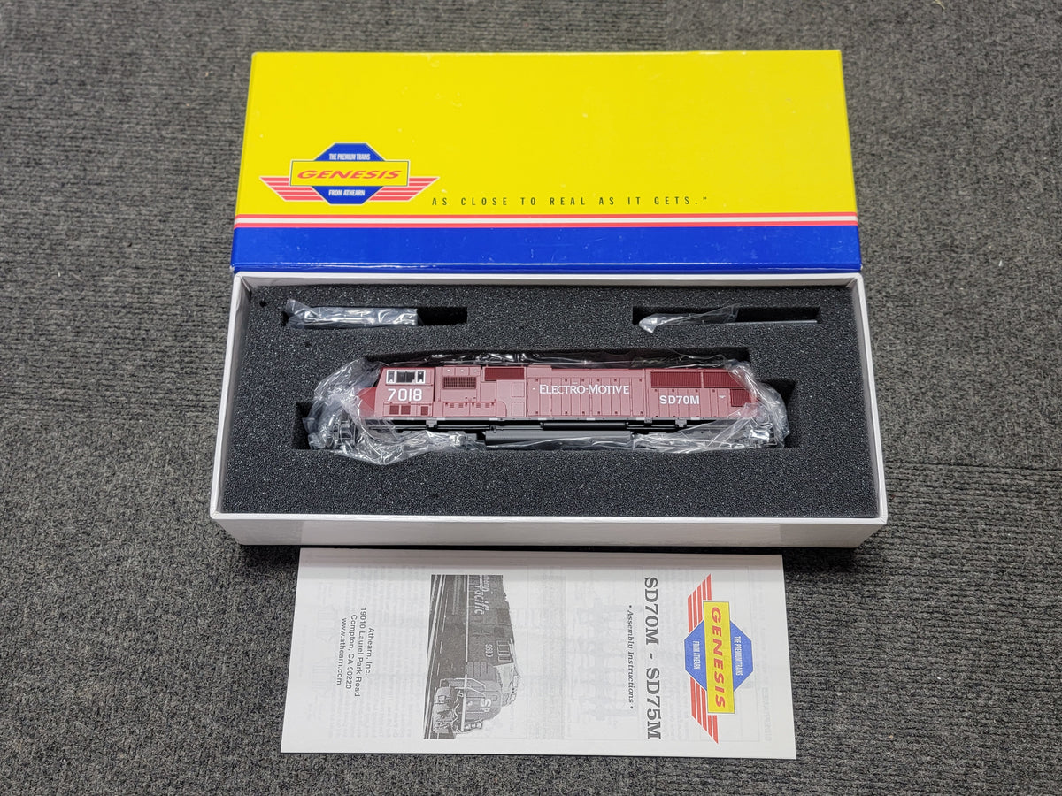 Athearn Genesis (Yellow Box) G6120 HO Scale EMD SD70M EMD Leasing 7018 ...