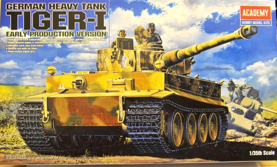 ACADEMY 13239 1/35 WWII Tiger I Tank with Interior — White Rose Hobbies