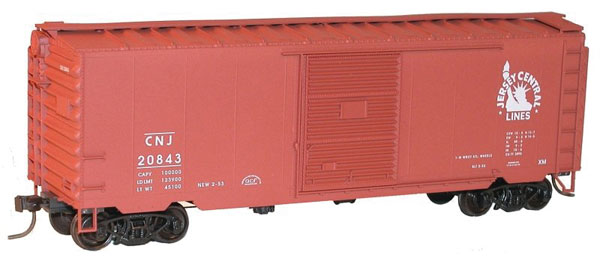 Accurail 3451 HO Scale 40' PS-1 Boxcar Kit Central of New Jersey CNJ ...