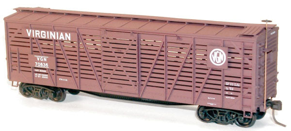 Accurail 4733 HO Scale 40' Wood Stock Car Kit Virginian VGN - NOS ...
